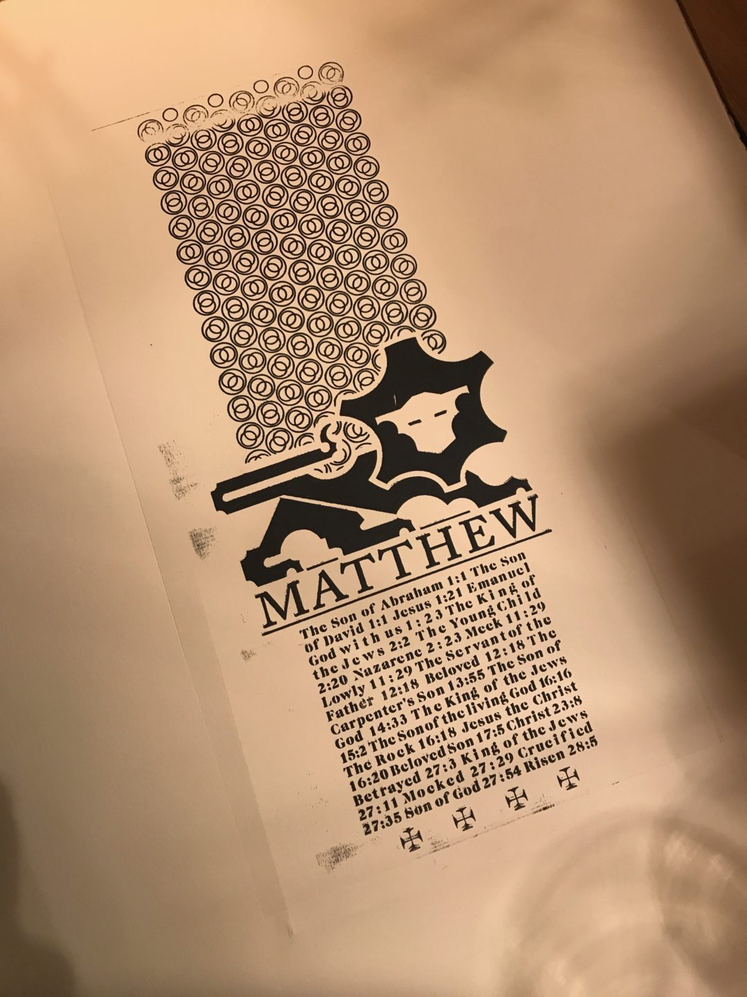 The Gospel of Matthew - Hand Pulled Print - Limited Edition - AnnoDomini