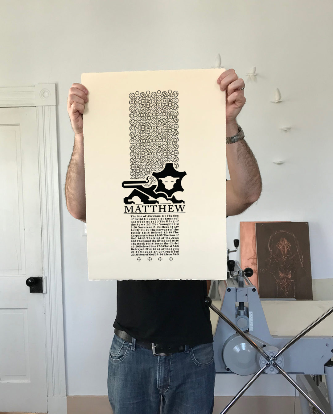 The Gospel of Matthew - Hand Pulled Print - TEST PRINT - AnnoDomini